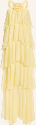 Swing Swing Abendkleid Mit Volants gelb