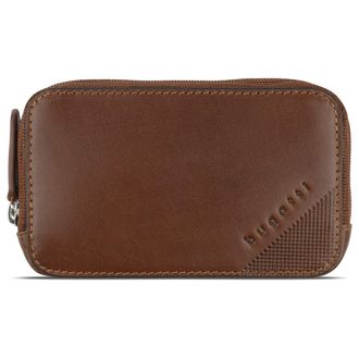 Bugatti Nobile Schl&uuml;sseletui aus echtem Leder - Etui mit RFID Schutz, in edler Geschenkbox - Cognac