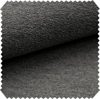 Novely MOERS feiner Bouclé Polsterstoff Möbelstoff außergewöhnliche Optik | Meterware | 1lfm (07 Graphit)