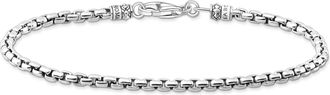Thomas Sabo Thomas Sabo Herren Venezia-Armband, 925er Sterlingsilber geschwärzt, Länge 17,5 cm, A2086-637-21-L17,5