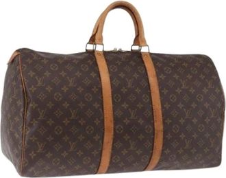 Louis Vuitton Sac Keepall 55 Boston doccasion - Femme - Pre-owned - Brun - Taille: ONE Size