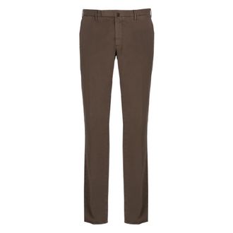 Incotex Ma&szlig;geschneiderte Baumwollhose - - Trousers - Herren - Braun - L