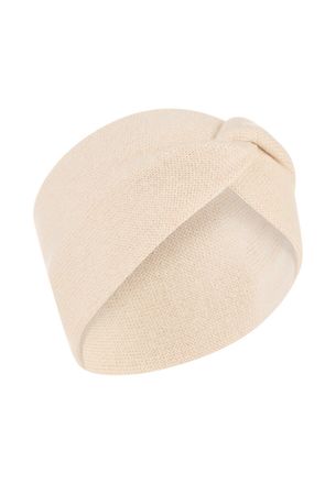Camel Active Damen Stirnband aus reinem Kaschmir Beige, womenswear-OS