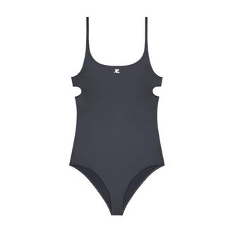 Courr&egrave;ges Cut-Out Badeanzug - - Swimwear - Damen - Grau - M