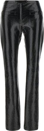Courr&egrave;ges Femme, Pantalons, Noir, Taille: 38 FR Tube Vinyl Tailored Pant