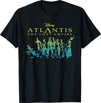 Disney Atlantis The Lost Empire Characters Gradient T-Shirt
