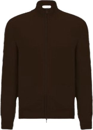 MC2 Saint Barth Homme, Sweatshirts et sweats &agrave; capuche, Brun, Taille: S Preston Wool Full-Zip Cardigan