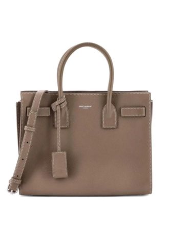 Saint Laurent Sac de Jour NM Bag Leather Baby tote bag - Marron
