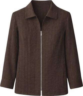 2-Biz Femme, Blouses et Chemises, Brun, Taille: 46 FR Chemises