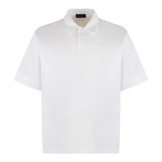Roberto Collina Kurz&auml;rmeliges Baumwoll-Polohemd - - Tops - Herren - Wei&szlig; - M