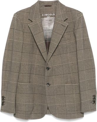 Circolo 1901 Sakko mit Prince of Wales-Karo - Braun