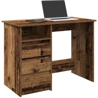 vidaXL Bureau vieux bois 102x50x75 cm bois ding&eacute;nierie - Vidaxl