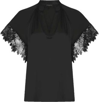 Bruuns Bazaar Femme, Blouses et Chemises, Noir, Taille: 44 FR Blouse KorthalsiaBBWiny Bruuns Bazaar