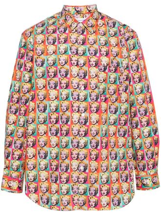 Comme Des Gar&ccedil;ons x Andy Warhol chemise &agrave; imprim&eacute; pop art - Orange