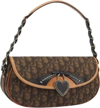 Dior Sac bandouli&egrave;re vintage Pre-owned - Femme - Pre-owned - Brun - Taille: ONE Size