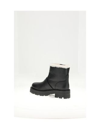 Dior Womens Black Boot Upper Calf Leather Bos Taurus