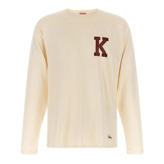 Kenzo Varsity Langarm-T-Shirt - - Tops - Herren - Beige - L