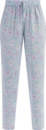 Usha Stoffhose Damen T&uuml;rkis Mehrfarbig