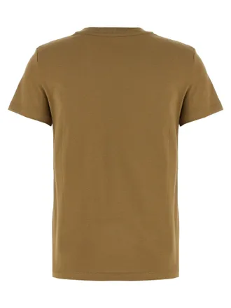 Max Mara Logo-Embroidered Cotton Jersey T-shirt - Camel
