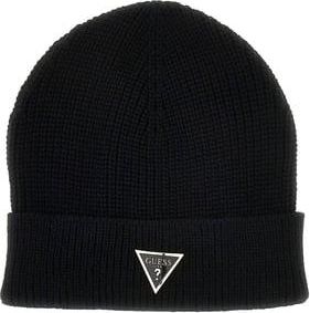 Guess Bonnet en maille avec logo m&eacute;tallique