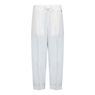 Herno Wei&szlig;e Taffeta Karotten Passform Hose - - Trousers - Damen - Wei&szlig; - XS