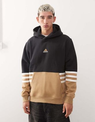 adidas Originals Archive - Sweat &agrave; capuche - Noir et marron