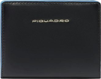 Piquadro Femme, Accessoires, Noir, Taille: ONE Size Small Bifold Wallet