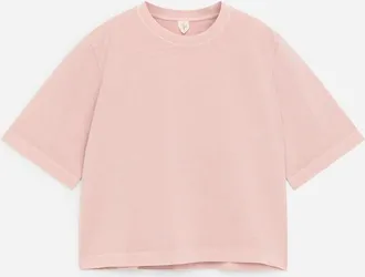 Arket Kastiges Signature-T-Shirt -Rosa