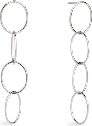 Singularu Circles & Circles Ohrringe. Messing mit Rhodium-Beschichtung. Schmuck f&uuml;r Damen