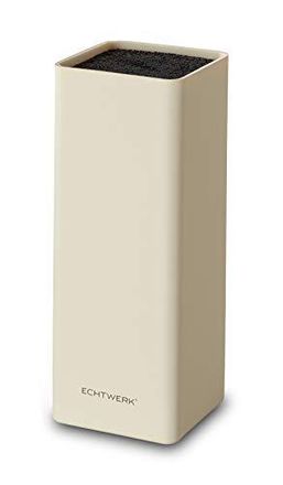 Echtwerk Echtwerk Universal-Messerblock Square, Messerhalter, K&uuml;chenmesser-Organizer, praktischer Messerst&auml;nder, platzsparende Messeraufbewahrung mit Borstenei