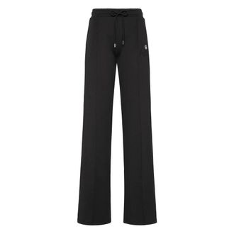 Philipp Plein Chenille Lockere Hose Fatale - - Trousers - Damen - Schwarzk - S