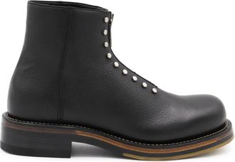 Alexander McQueen Alexander McQueen Stiefel - Black Leather Boots - Gr. 40 (EU) - in Schwarz - f&uuml;r Damen