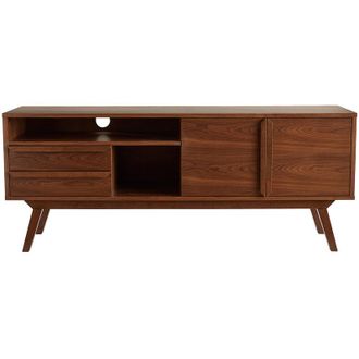 Miliboo Miliboo - Meuble tv - Buffet vintage bois fonc&eacute; noyer L160 cm volver