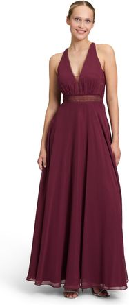 Vera Mont Damen Abendkleid mit Spitze 44, Wild Ruby