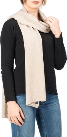 DALLE PIANE CASHMERE Schal aus Kaschmir-Gemisch - Made in Italy - Damen, Farbe: Beige, Einheitsgröße