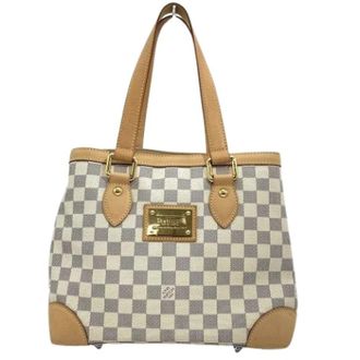Louis Vuitton Sac cabas Pre-owned Damier Azur - Femme - Pre-owned - Blanc - Taille: ONE Size