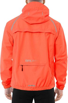 Baleaf Fahrradjacke Herren Regenjacke Wasserdicht Atmungsaktiv Wanderjacke Windbreaker Outdoor Jacken Leichte Windjacke Trekking Regenjacke Radjacke Rot XXXL