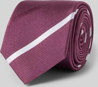 Olymp Seidenkrawatte aus reine Krawatte mit Logo-Patch (6,5 cm)