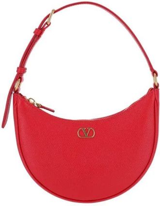 Valentino Garavani Crossbody Bags - Red LeatherVlogo Signature Mini Hobo Bag - Gr. unisize - in Rot - f&uuml;r Damen