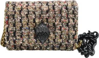 Kurt Geiger Hobo Bags - Textured Woven Handbag With Chain Strap - Gr. unisize - in Schwarz - f&uuml;r Damen