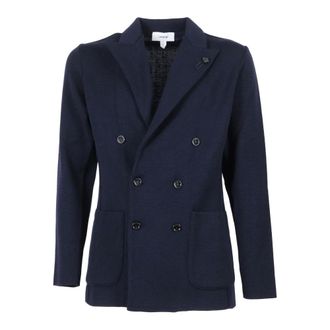Lardini Homme, Vestes, Bleu, Taille: M Blazer Crois&eacute;