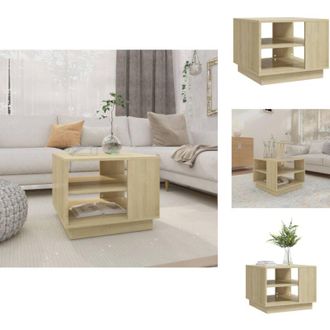 vidaXL Couchtisch Sonoma-Eiche 55x55x43 cm Holzwerkstoff - Couchtisch - Wohnzimmertisch - Esszimmertisch - Sideboard - M&ouml;bel