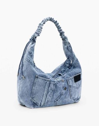 Desigual Mittelgro&szlig;e Jeanstasche in Blau