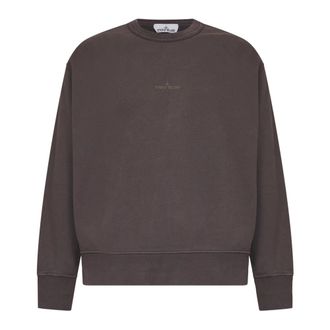Stone Island Rundhals-Sweatshirt - - Sweatshirts & Hoodies - Herren - Braun - M
