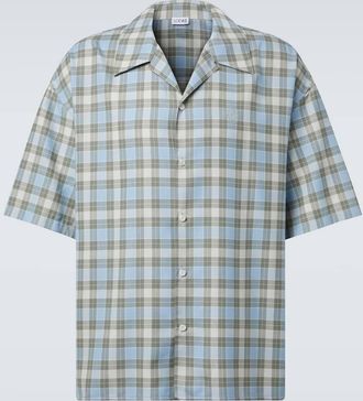 Loewe Chemise Anagram à carreaux