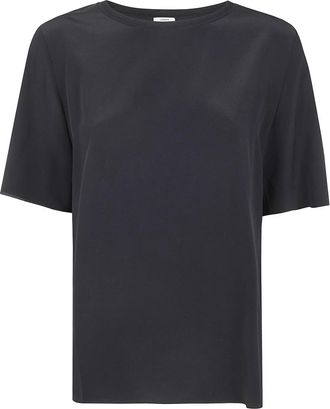 Joseph Femme, Blouses et Chemises, Noir, Taille: 40 FR Rubin Silk Crepe Blouse
