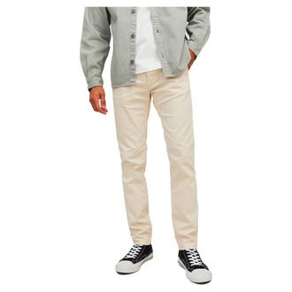 Jack & Jones Mens JJIMARCO JJCHINO JJ 195 50SPS SN Chino Hose, White Denim, 31W / 34L
