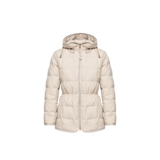 Moncler Moncler Doudoune Courte &Agrave; Capuche Cygnet, Femme, Beige, Taille: 00