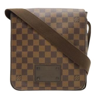 Louis Vuitton Sac bandouli&egrave;re Pre-owned Damier Brooklyn PM - Femme - Pre-owned - Brun - Taille: ONE Size