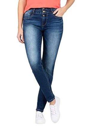 Timezone EnyaTZ Jean Slim pour Femme Bleu délavé Taille 26/32